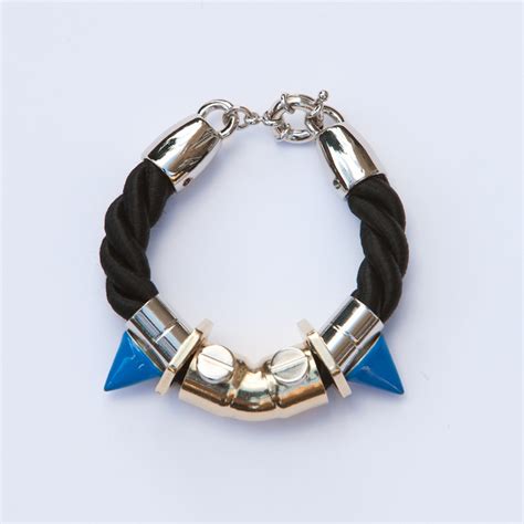 Future Tribes Bracelet With Enamel Aztec Teeth Leather Bracelet Jewelry Collection Leather