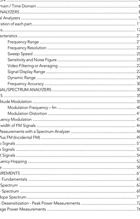 Table 1 Anritsu Understanding Spectrum Signal Analysis