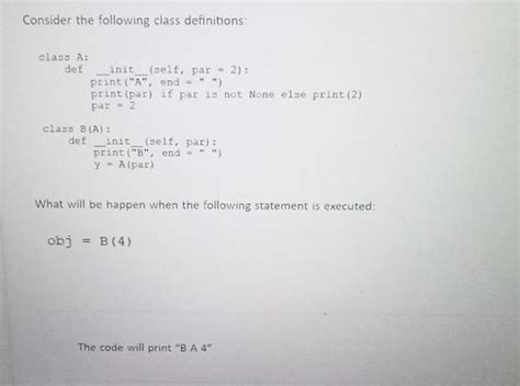 Solved Consider The Following Class Definitionsclass Adef