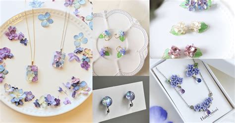 紫陽花モチーフのハンドメイドアクセサリー＆雑貨12作品＋αを紹介＊｜みいろ＊ハンドメイド愛好家