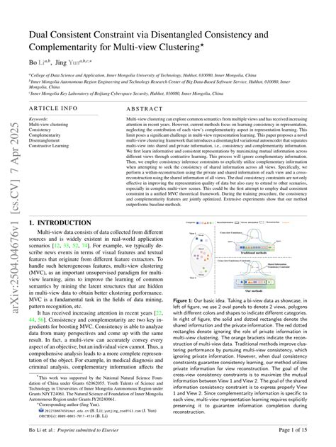 Pdf Dual Consistent Constraint Via Disentangled Consistency And