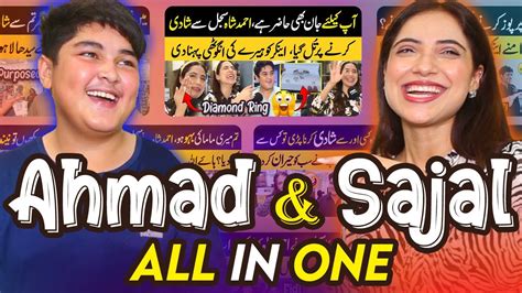 Ahmad Shah And Sajal Malik 😍 Ahmad Shah Love Story 🥰 All In One