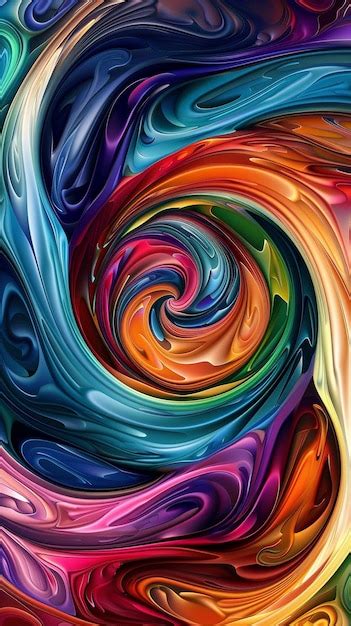 Abstract Swirl Pattern Creating Dynamic Backdrop Premium Ai Generated Image
