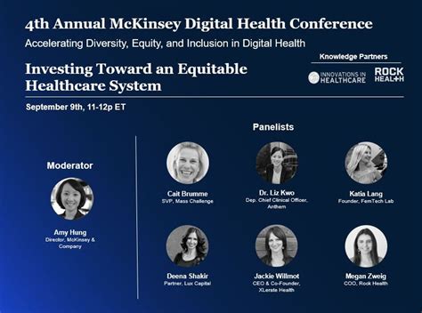 Megan Zweig On Linkedin Did You Know Mckinseys Digital Health Conference This Year Is Focusing On…