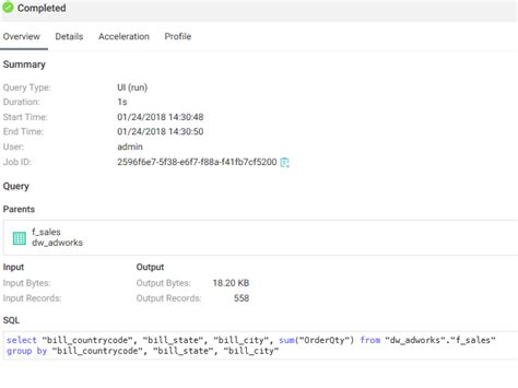 Dremio Not Using Refelections When Dataset Based On Query Uses Reflection When Query Is Stored