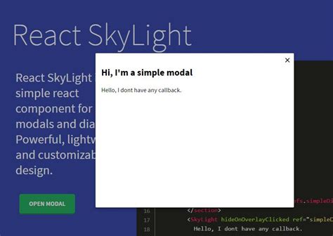 Overlay Reactjs Examples