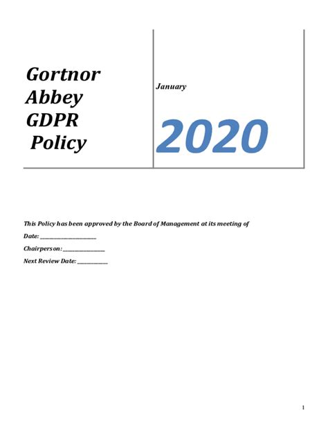 Fillable Online Gdpr Data Protection And Privacy Statement Fax Email Print Pdffiller