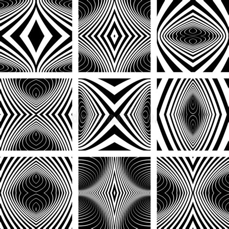Design Elements Set Symmetric Patterns Stock Vector Illustration Of Stripy Diamond 46774378