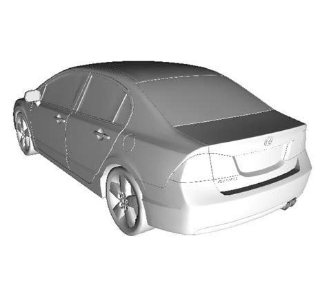 🚗 2006 Honda Civic・ Stl File For 3d Printing・cults