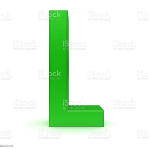 문자 L 대문자 녹색 글꼴 3d 렌더링 기호 기호 문자 텍스트 그래픽 흰색 배경에 잘라 0명에 대한 스톡 사진 및 기타 이미지