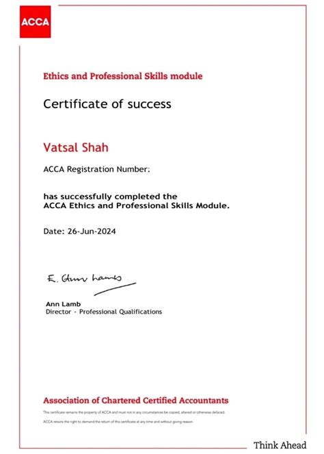 Acca Epsm Ethics Professionalism Skills Finance Accounting