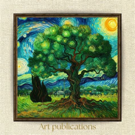 Tree Of Life By Van Gogh Art Digital Download Print Or Download Van