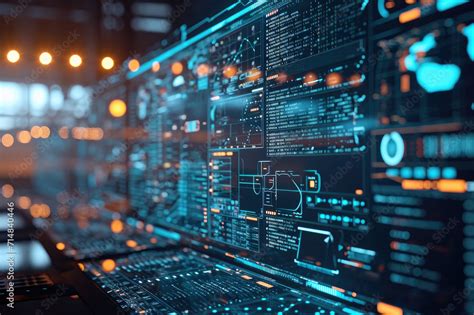 Visual Representation Of A Digital Firewall Shielding Networks From Unauthorized Access And