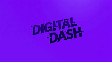 A D Version Of The Digital Dash Logo Extruded Into The Ground Behance