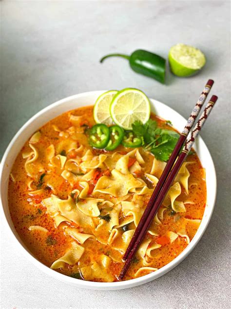 Tastegreatfoodie Thai Red Curry Noodle Soup Quick Meals