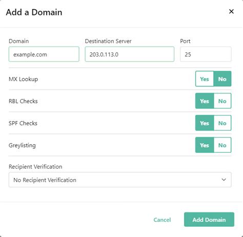 Add Your Domain S