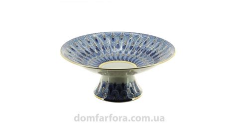 Ваза для цукерок форма Променистий малюнок Незабудка ІФЗ купити в Україні Імператорський фарфор