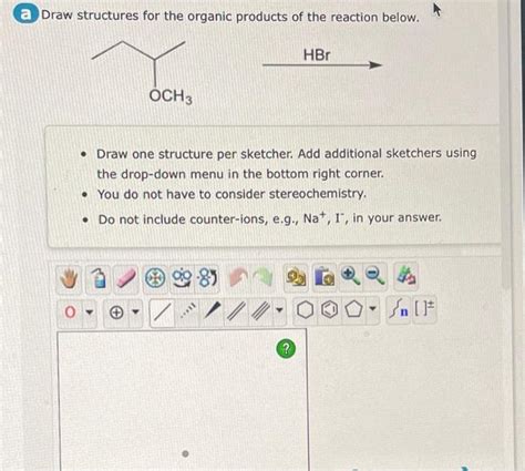 Solved Draw Structures For The Organic Products Of The