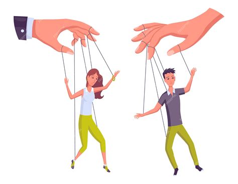 Premium Vector Puppeteer Hands Controlling Puppets Manipulator Concept Worker Being Controlled Premium Vector Puppeteer Hands Controlling Puppets Manipulator Concept Worker Being Controlled