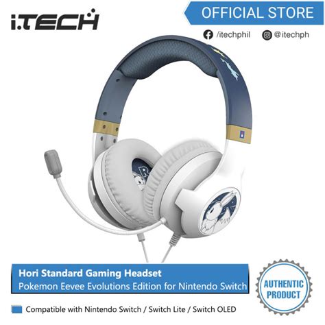Hori Pokemon Eevee Evolutions Edition Gaming Headset For Nintendo