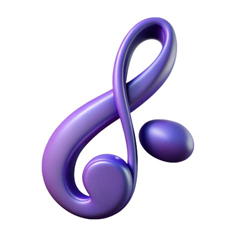 Whimsical Immaculate A Single Stylized Musical Note With Elegant