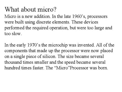 Unit One Microprocessor 8085 Basic Concepts Of Microprocessors