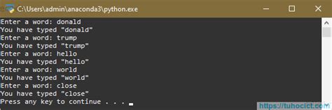 Các cấu trúc lặp trong Python for và while Tự học ICT