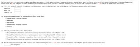 Solved Lower Limit Upper Limit Margin Of Error B What