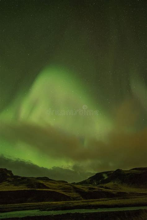 Vertical Shot Of The Stunning Northern Lights Aurora Borealis Over