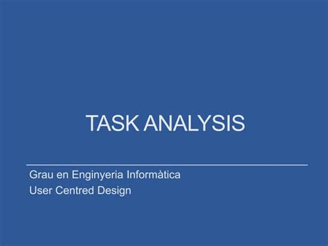 Sample Visual Task Analysis Pptx