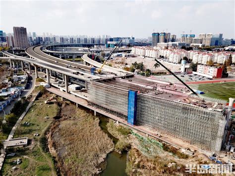跨海大桥高架路二期工程全力推进 “断头桥”接龙在即 半岛网