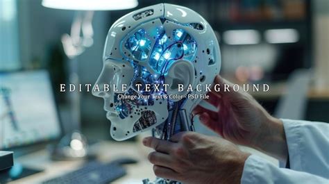 Artificial Intelligence Head Prototype Premium Ai Generated Psd