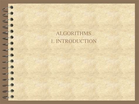 Ppt Algorithms 1 Introduction Powerpoint Presentation Free Download
