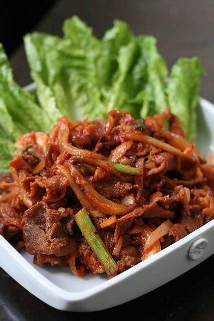 Week Of Menus Korean Spicy Pork Dweji Bulgogi 돼지불고기 Or Jeyeuk Bokkum