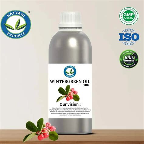 Pure Wintergreen Essential Oilgaultheria Procumbens Steam Distilled