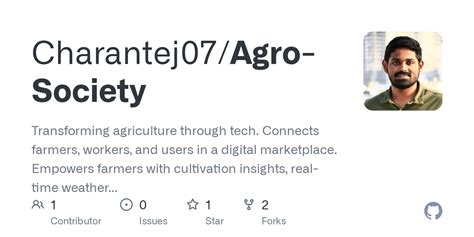 GitHub Charantej07 Agro Society Transforming Agriculture Through Tech Connects Farmers