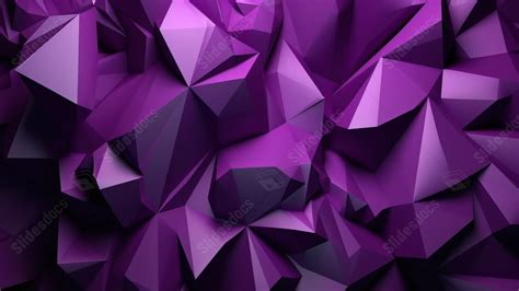 Purple Low Poly Polygonal Polygon Powerpoint Background For Free Download Slidesdocs