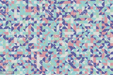정사각형 삼각형 및 둥근 요소와 추상 적 기하학적 패턴 벡터 멀티 컬러 배경 Eps10 0명에 대한 스톡 벡터 아트 및 기타 이미지 0명 고풍스런 곡선 Istock