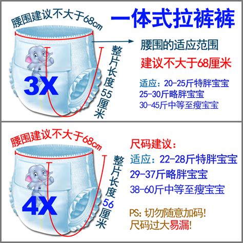5XXXXXL全包臀夜用拉拉裤超大码超薄透气男女宝宝大童尿不湿XXXXL 虎窝淘