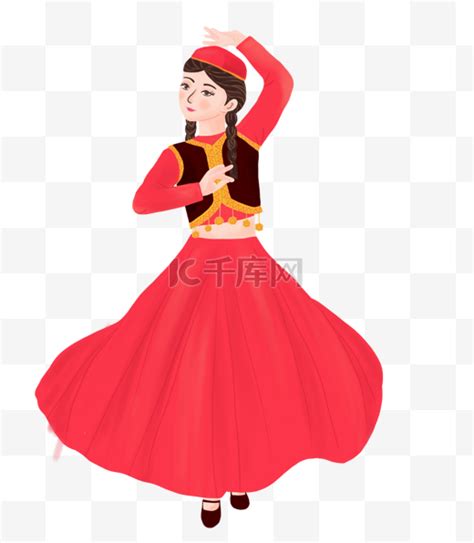跳舞新疆女孩图片 跳舞新疆女孩图片素材免费下载 千库网