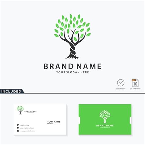 Premium Vector Twisted Tree Logo Design