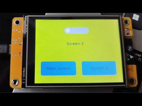 LVGL ESP32 2432S028R CYD Beginner Tutorial On Using Button Events To Navigate Between Screens
