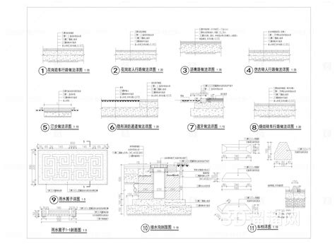 景观地面铺装平面图 地面铺装平面图 室内地面铺装平面图 第17页 大山谷图库