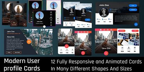 Modern Profile Cards Html Css By Webcode Codester