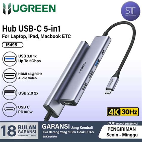 Jual Ugreen Usb Hub Type C Port Usb With Lan Rj Adapter Ethernet In Di Seller