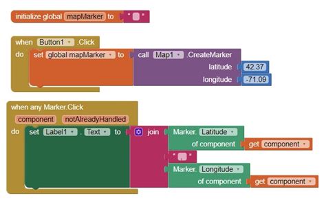How Can I Select Markers Created On The Map Mit App Inventor Help