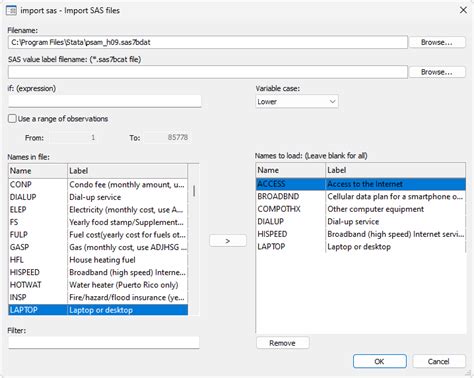 Import Data From Sas Stata