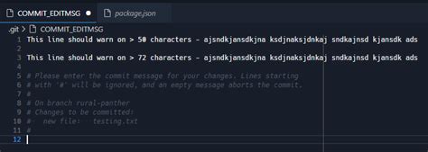 Git Support Line Length Warnings In Editor · Issue 153506 · Microsoftvscode · Github