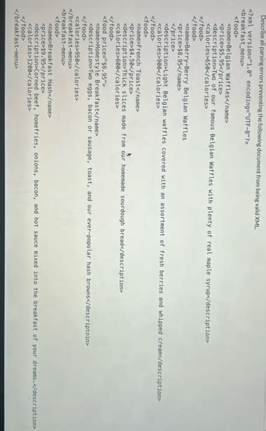 Solved Describe All Parsing Errors Preventing The Following
