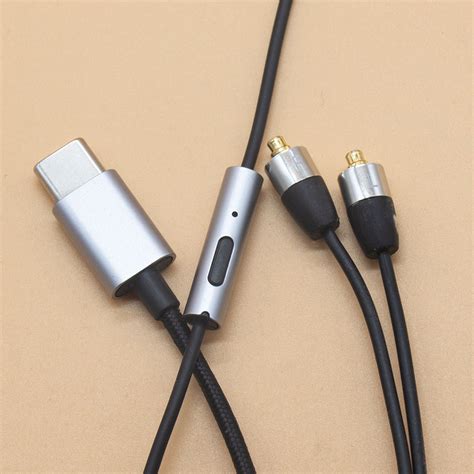 Tc耳机线c口线typec耳机线mmcx带麦布绒编织线带恒玄解码芯片 虎窝淘